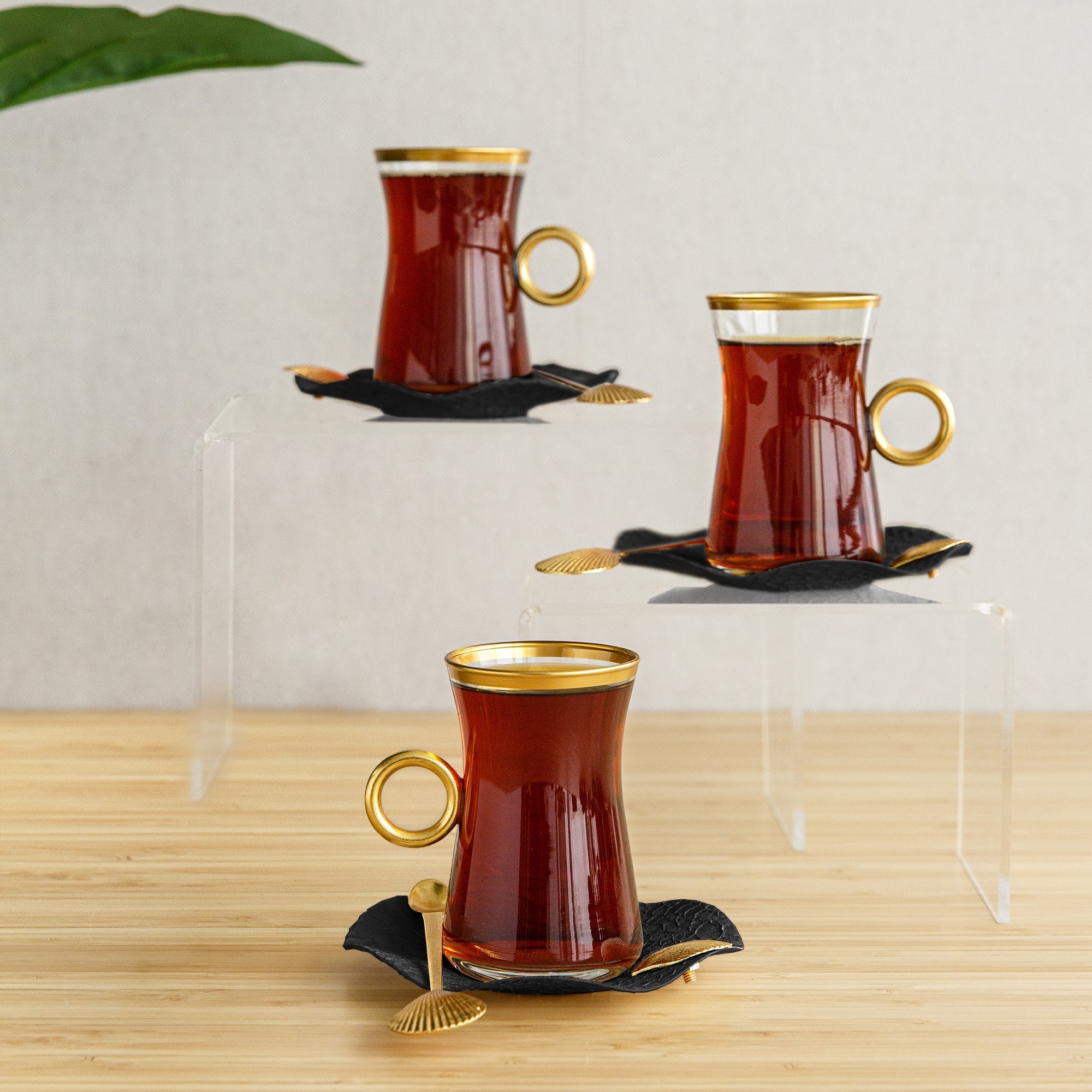 Sea Shell Tea set with spoons, 6pcs – S K E T C H